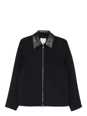 Tibi Contrast-collar Jacket - Blue