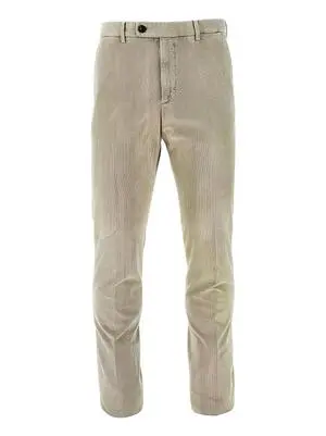 Incotex Pattern Corduroy Trousers - Neutrals
