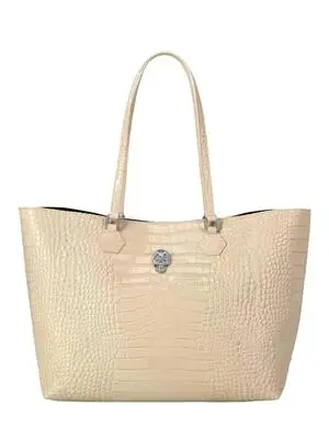 Philipp Plein Crocodile-embossed Tote Bag - Neutrals