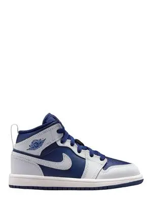 JORDAN 1 Mid Sneakers - Blue Void/summit White/hot Lava