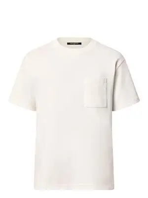 LOUIS VUITTON Pique Cotton T-shirt - Blanc Lait