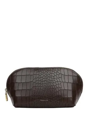 RADLEY Commute Street Faux Croc Medium Cosmetic Pouch - One-color