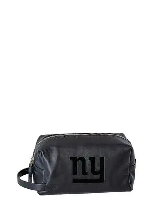 EVERGREEN Leather Toiletry Bag With Embossed Logo - One-color