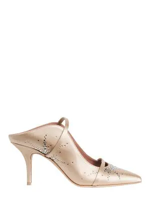 MALONE SOULIERS Maureen 70 Embellished Mules - Metallic