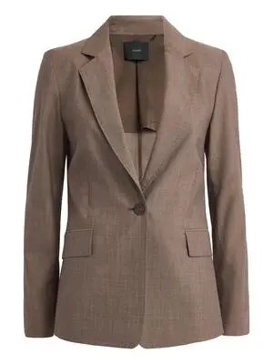 JOSEPH Virgin Wool Marty Blazer Brown