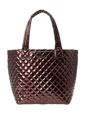 Mz Wallace Medium Metro Tote Deluxe - Bordeaux Lacquer