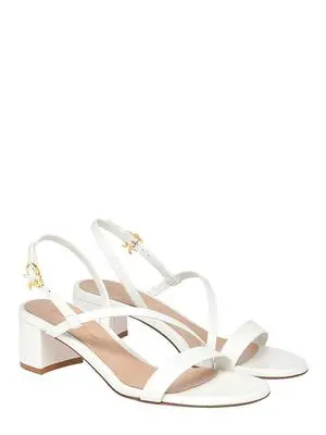 GIANVITO ROSSI Betsey Sandals - White Nappa Leather