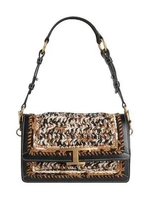 TOD'S Handbag In Textile Fibers And Leather - Beige