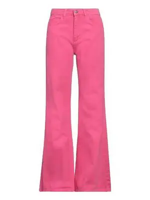 HINNOMINATE Flared Cotton Jeans - Pink