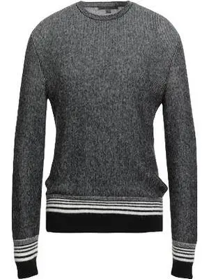 John Varvatos Sweater In Alpaca Wool Blend - Black