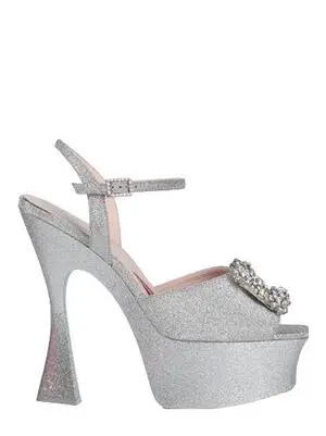 ROGER VIVIER ROGER VIVIER Glittered Leather Sandals