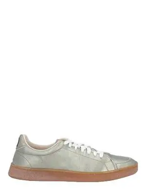 Moma Platinum Leather Sneakers - Grey