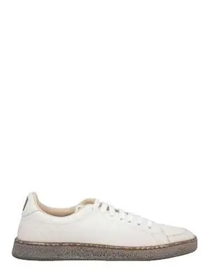 Moma Platinum Leather Sneakers - White