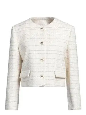 SANDRO Tweed Jacket With Flap Pockets