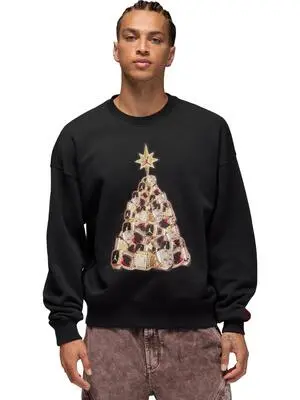 JORDAN Brooklyn Fleece Crew-neck Sweatshirt - Black