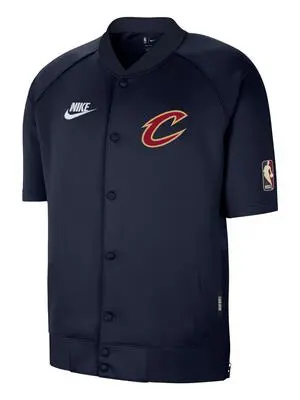 Nike Cleveland Cavaliers Hardwood Classics Dri-fit Nba Short-sleeve Jacket - Blue