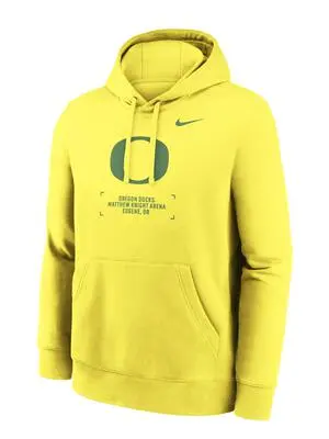 Nike Oregon Club Basketball 2-hit College Pullover Hoodie - Yellow