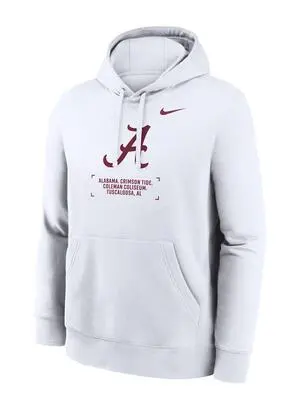 Nike Alabama Club Basketball 2-hit College Pullover Hoodie - White