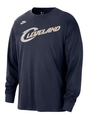 Nike Cleveland Cavaliers Hardwood Classic Essential Nba Long-sleeve T-shirt - Blue
