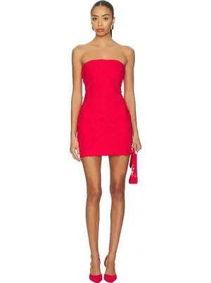MORE TO COME Rosalia Mini Dress - Raspberry