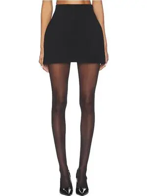 Good American Soft Stretch Ponte Mini Skirt - Black001