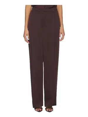 Vince Mid Rise Wide Leg Pleated Trouser - Fig