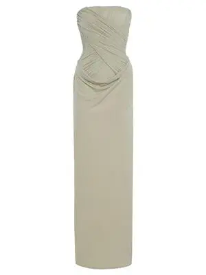 MAYGEL CORONEL Gorgonia Jersey Maxi Dress - Green