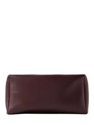 THE ROW Leather Clutch - Burgundy