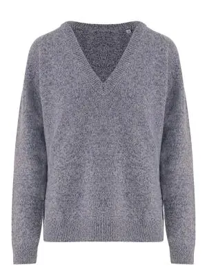 Aspesi Wool V-neck Sweater - Grey