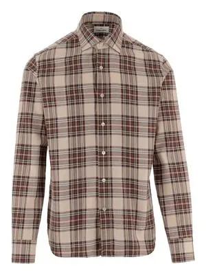 ALESSANDRO GHERARDI Cotton Shirt With Checked Pattern