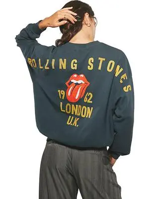 Daydreamer Rolling Stones Uk Crewneck - Vintage Black