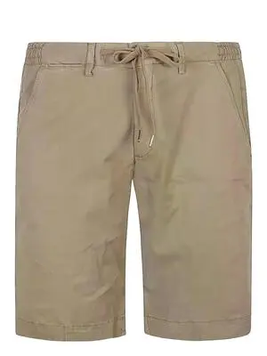 BRIGLIA 1949 Cotton Twill Shorts - Neutrals