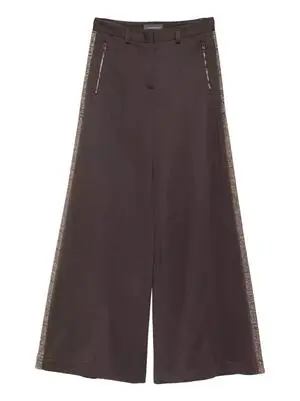 Lorena Antoniazzi Zip-detail Trousers - Brown