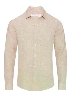 Orlebar Brown Giles Classic-collar Linen Shirt - Neutrals