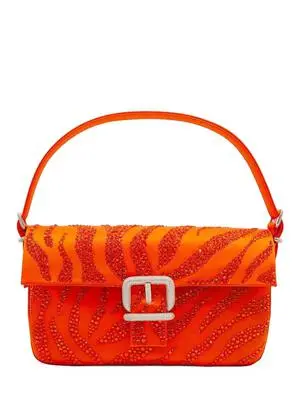 GEDEBE Habibi Crystal-Embellished Tote Orange