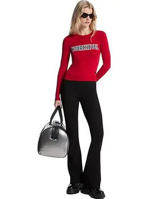 Michael Kors Courchevel Knit Sweater - Red