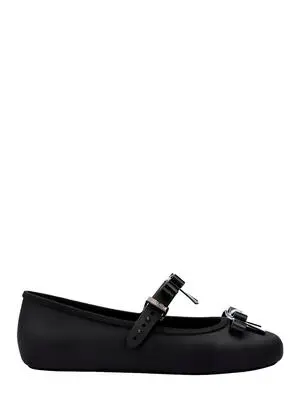 Melissa Bow-embellished Ballerinas - Black