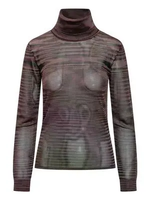 Missoni Striped Long-sleeve Top - Brown