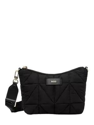 Hugo Boss Quilted Cross Body Bag - Black