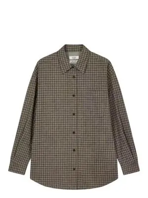 STUDIO TOMBOY Check-patterned Shirt - Brown