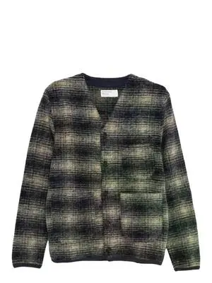 Universal Works Plaid Cardigan - Blue
