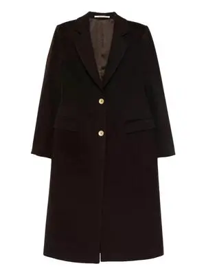 Tagliatore Buttoned Coat - Brown