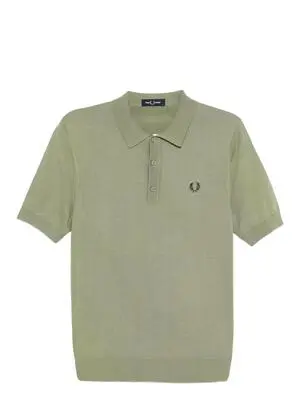 Fred Perry Logo-embroidered Polo Shirt - Green