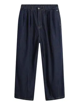 ANGLAN Rigid Indigo Denim Balloon Pants - Dark Blue