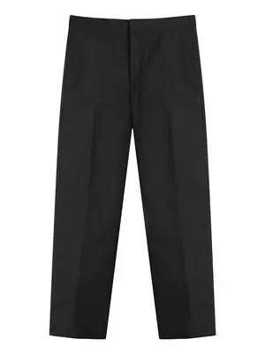 JIL SANDER Water Repellent Cotton Trouser - Black