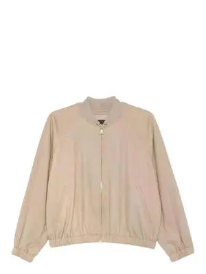 Fabiana Filippi Zip Bomber Jacket - Neutrals