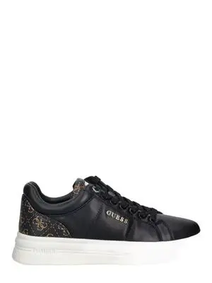 Guess Welli Leather Sneakers - Black