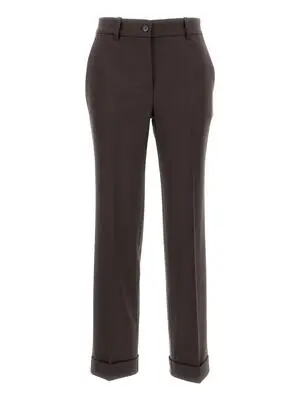PAROSH Sallia Bi Stretch Trousers - Brown