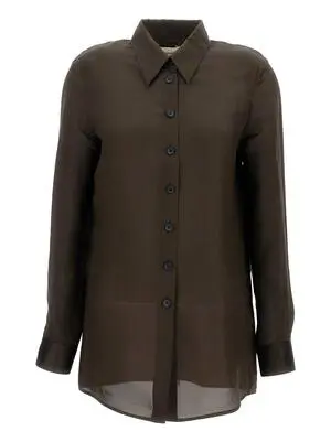 Khaite Auryn Shirt - Brown