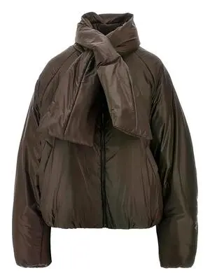 ARMARIUM Jacket With Scarf Detail - Brown
